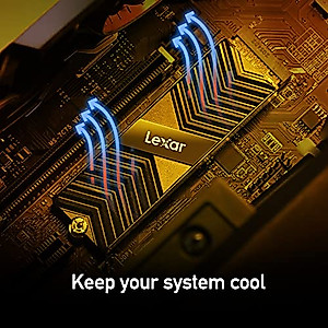 Lexar Professional 2TB NM800 PRO with Heatsink M.2 2280 PCIe Gen4x4 NVMe SSD, Read Speeds Up to 7500MB/s, for Gamers and Creators (LNM800P002T-RN8NG) Solid State Drive
