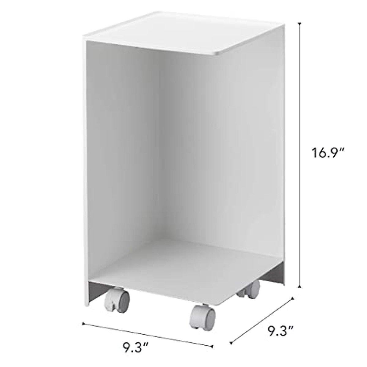 Yamazaki Bathroom Organizer Home Rolling Steel | Toilet Paper Stocker, One Size, White