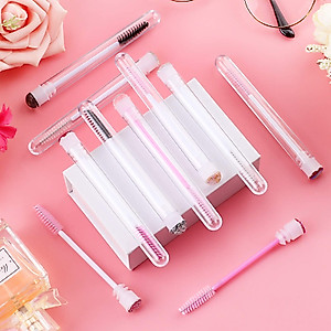 Dming 10pcs Eyelash brush Lash Wand Makeup tool Eyelash Extension supplies Cleaning brush Diamond Mascara mix color