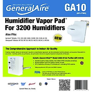 GeneralAire GA10 Vapor Pad 3200 Humidifier; GFI #7905; Compatible with Aprilaire and Honeywell Models