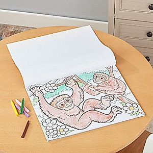 Melissa & Doug Jumbo Coloring Pad (11 x 14 inches) - Animals, 50 Pictures - Animal Coloring Book, Art Paper For Kids Painting And Drawing