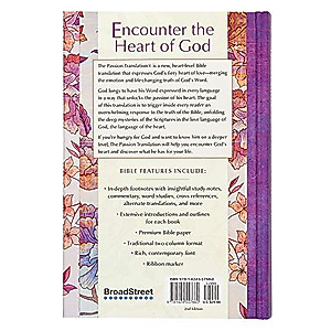 The Passion Translation New Testament, Peony (2nd Edition, Hardcover) – In-Depth Bible with Psalms, Proverbs, and Song of Songs, Makes a Great Gift for Confirmation, Holidays, and More