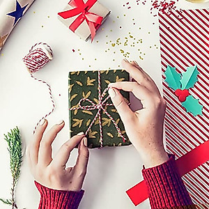 INFITE Flat Gift Wrapping Paper Sheets with Cutlines on Reverse for Weddings, Bridal Showers, Graduation, Women Girls Birthday, Valentines Day, Mother's Day