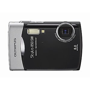 Olympus Stylus 850SW 8MP Digital Camera with 3x Optical Zoom (Black)