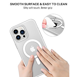BENTOBEN for iPhone 13 Pro Max Case,[Compatible with MagSafe] iPhone 13 Pro Max Magnetic Phone Case Translucent Matte Shockproof Women Men Girl Protective Cover Case for iPhone 13 Pro Max 6.7",White