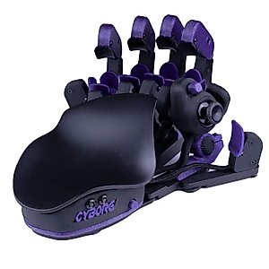 AZERON Cyborg Gaming Keypad – One Handed for PC – with Analog Thumbstick and 29 Programmable Keys – 3D Printed Customized – for Righties (Galaxy Purple)