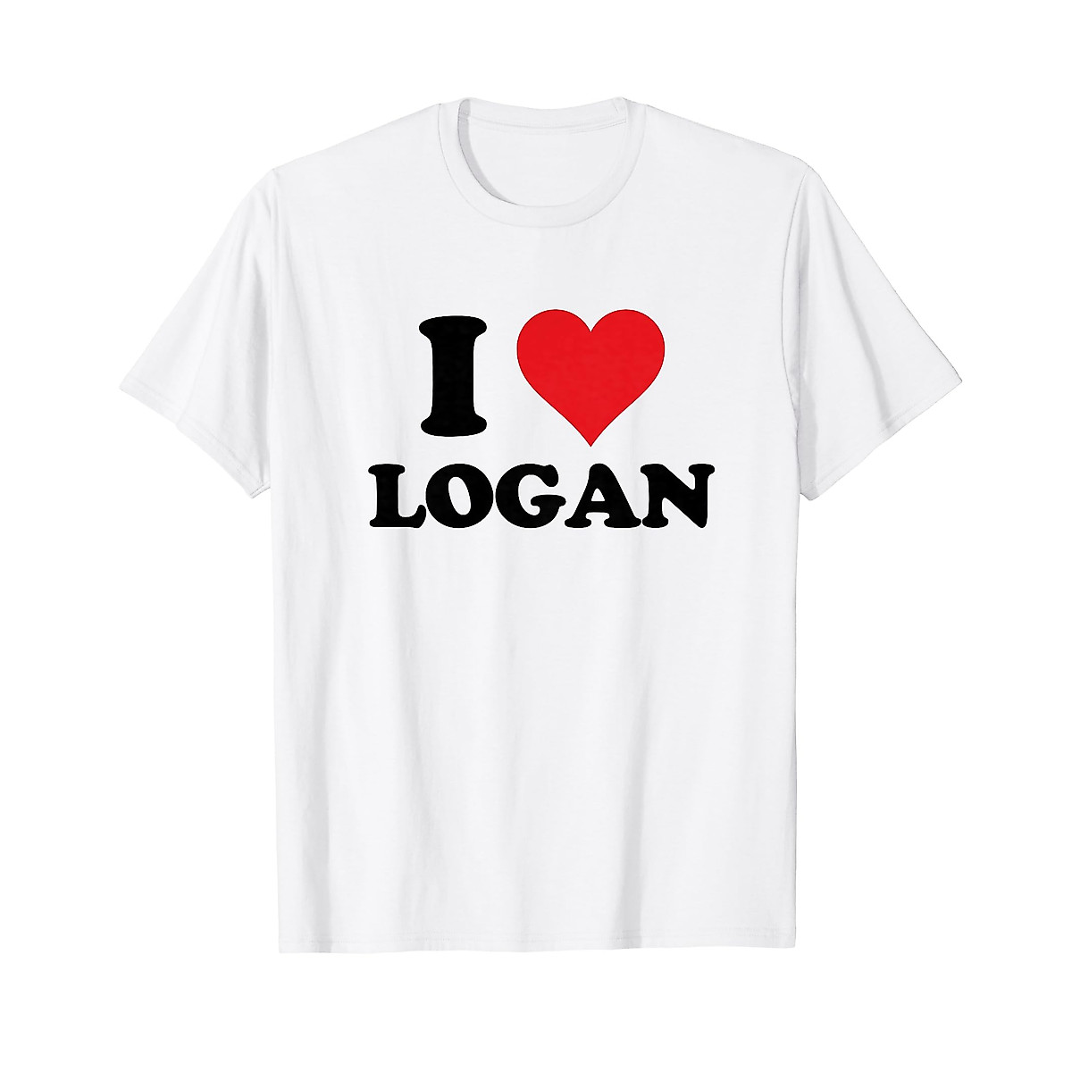 I Heart Logan First Name I Love Personalized Stuff T-Shirt