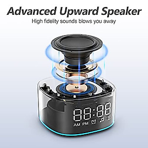 Housbay Sound Machine with Alarm Clock- 2 in 1, 18 Soothing Sounds, Digital Clock with Dimmer, 7 Color Night Light with ON/Off Options, Sleep Timer, White Noise Machine for Sleeping