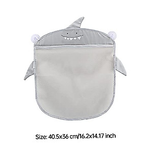 Eioflia Baby Bath Toy Organizer Mesh Shower Caddy with 2 Suction Cups Net Hanging Storage Bag for Bathroom