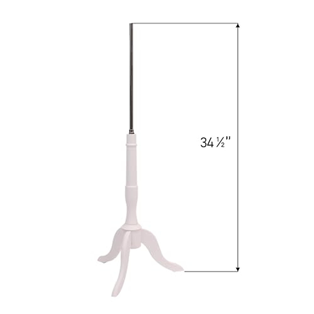 White Wood Tripod Dressmaker Form Base