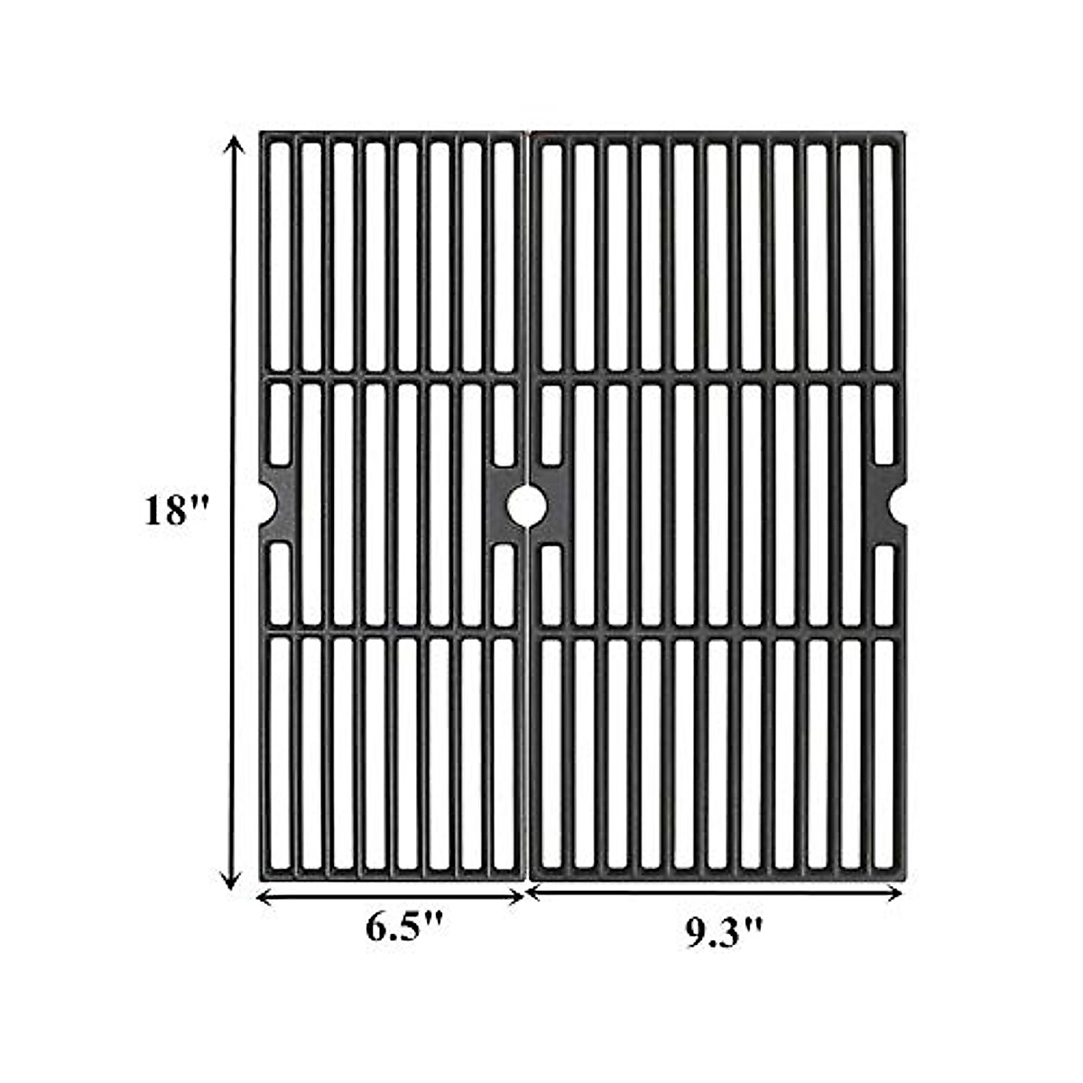 SafBbcue 18 Inches Cooking Grates for Charbroil Performance 2 Burner 463625217, Performance 300 2-Burner Gas Grill, Cast Iron Grill Cooking Grids