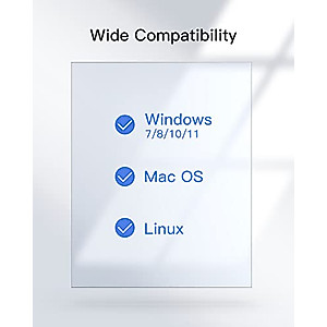 Inateck SATA to USB 3.2 Gen 2 Adapter, Hard Drive Adapter Cable for 2.5/3.5 Inch SSD/HDD, 12V/2A Power Adapter Included, Bi-Directional Transfer