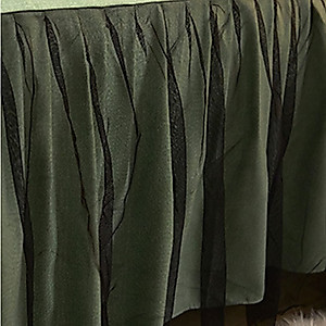 Solid Color Sanding Comforter Cover Set,Bow Lace Ruffle Duvet Cover Set,Breathable Comfy Bedding Set with Bed Skirt Pillowcases-Black Full 200x230cm(79x91inch) (Light Pink King 200x230cm(79x91inch))