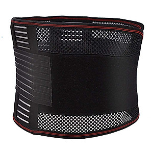 LSRRYD Adjustable with Steel Plate Sports Fitness Support Breathable Lumbar Support for Pain Relief and Injury Prevention (Size : X-Large)