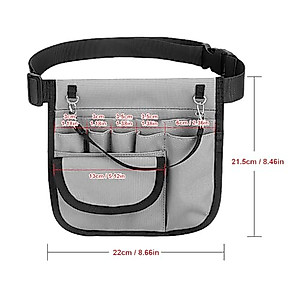 Hyuduo Nurse Fanny Pack with Stable Nylon Waist Belt, Saves Time, Easy to Clean Oxford Fabric, Ample Storage for Hospital, Emergency Storage Bag