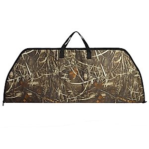 UNISTRENGH Bow Soft Case Multifunctional Outdoor Camouflage Hunting Bow Arrow Storage Bag for Compound Bow, Crossbow (Reed Camouflage, 46.85''L x 17.7''W (119 * 45 cm))
