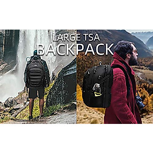 FreeBiz 50L Large Travel Backpack 19 Inches Laptop Bag with USB Charging Port TSA