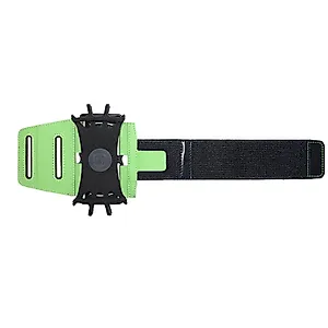 360° Rotatable Running Armband Cell Phone Sports Arm Bands Workout Walking Gym Exercise Wristband Phone Holder for iPhone 12/13 Pro Max/Samsung Galaxy S20 FE/S21/A52/A32/Moto G7 Plus/G8 Power (Green)