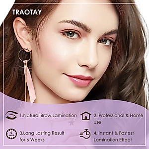 Eyebrow Lamination Kit - Instant Brow Lamination Kit DIY at Home, Professional Eyebrow Lamination,Eyebrow Perm Kit & Eyebrow Lift Kit Easy to Use,Fuller Thicker & Fluffy Brows Lasts Up to 6 weeks