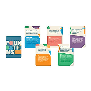 DEAR YOUNG MARRIED COUPLE Foundations Card Deck Conversation Starters - 52 Questions and Tips to Become Connected - Cards Game - Wedding Gift - Road Trip - Get to Know Each Other