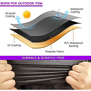 Indeed BUY ATV Cover Waterproof, 420D Heavy Duty Ripstop Material Black Protects 4 Wheeler From Snow Rain or Sun,102'' x44'' x 48''