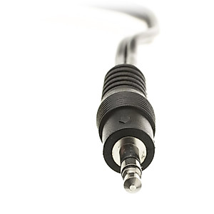 ACL 6 Feet 3.5mm Stereo Male to Dual RCA Male (Right and Left) Audio Cable, Black, 2 Pack