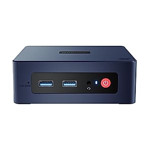 Beelink Mini S Mini PC W11, Intel 11th Gen N5095 (Max 2.9 GHz), Small Desktop PC 8GB DDR4 RAM 128GB SSD, Mini Computer Support 4K Dual HDMI, WiFi5 Bluetooth 4.0, Gigabit Ethernet, 4USB3.0