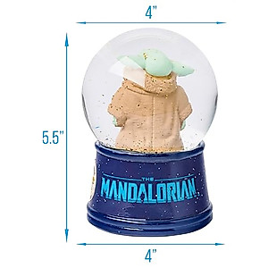 Silver Buffalo Star Wars The Mandalorian Child Light Up Snow Globe, 100mL