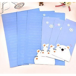 SCStyle 30 Cute Lovely Kawaii Cartoon Animal Design Version 2 Writing Stationery Paper with 15 Envelope