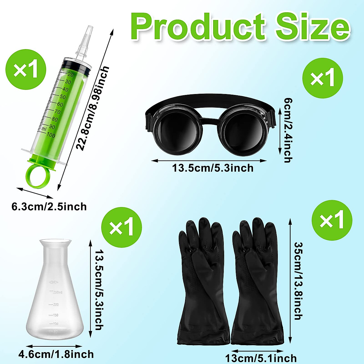 Jiuguva 5 Pcs Women's Mad Scientist Costume for Adult Halloween Party Costume(XL) Black