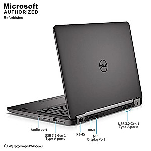 Dell Latitude E7270 Touch Screen UltraBook Business Laptop (Intel Core i7-6600U, 16GB Ram, 512GB SSD, HDMI, WiFi, SC Card Reader, Camera) Win 10 Pro (Renewed)