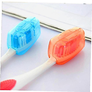 Pinicecore Toothbrush Case Covers Travel Hiking Camping Brush Cap Great for Home and Outdoor 5pcs/Set Random