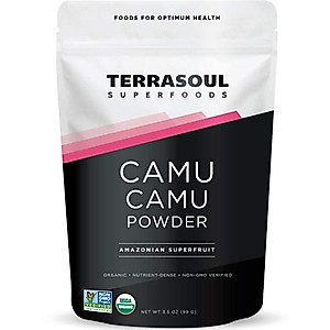 Terrasoul Superfoods Organic Camu Camu Powder, 7 Oz (2 Pack) - Raw | Vitamin C | Immune Support