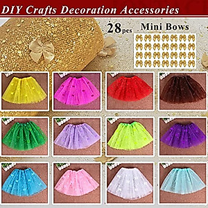 Glitter Tulle Rolls 6 Inch by 50 Yards Sequin Tulle Fabric Ribbon for DIY Tutu Skirt Sewing Bow Wedding Decorations Craft Supplies (Antique Gold)