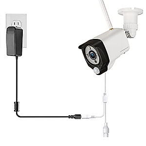 Security-01 AC 100-240V to DC 12V 1A 12W Power Supply Adapter Barrel Plug 5.5mm x 2.1mm for IP Camera IPC, UL Listed FCC