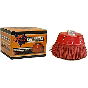 Al's Liner Abrasive 180 Grit Nylon Bristle Cup Brush - 6 Inch - Safe for Use on Metal, Wood, Aluminum and Plastic Surfaces (TOOR6)