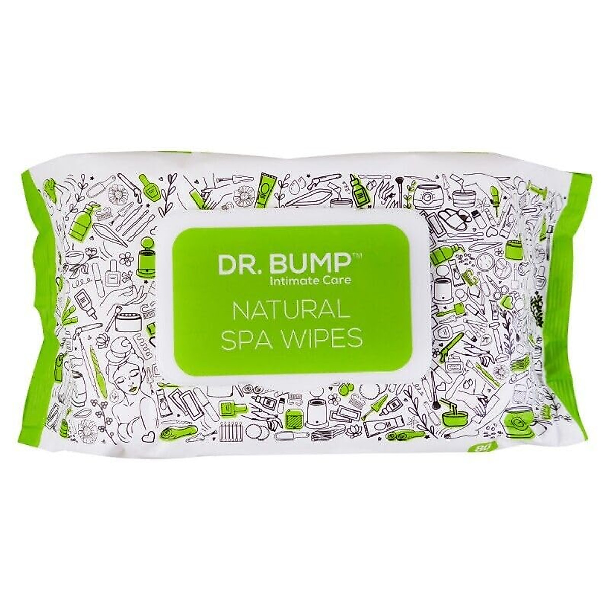 Dr. Bump Intimate Care Natural Spa Wipes with Tea Tree and Manuka Honey 80 pcs