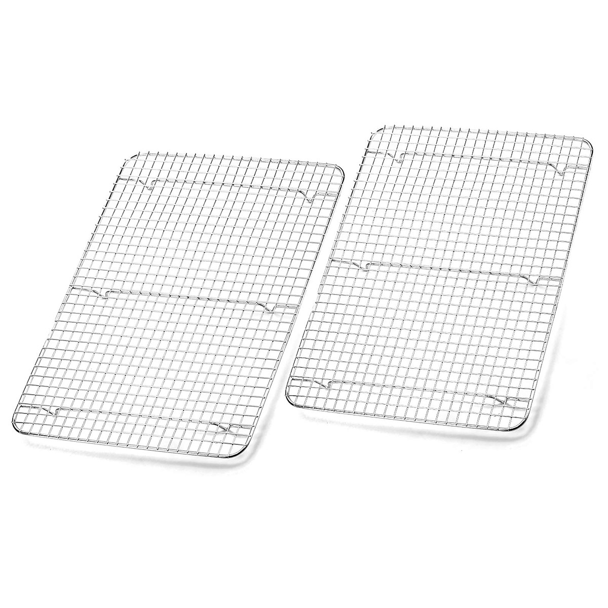 Foraineam 2-Pack Stainless Steel Cooling Rack, 11.5 x 16.5 inch Large Baking Rack Fits Half Sheet Pans, Oven Safe Wire Rack for Cooking, Roasting & Drying