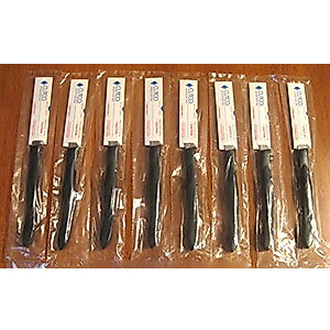CUTCO Set of 8 Steak/Table Knives #1759 - Black