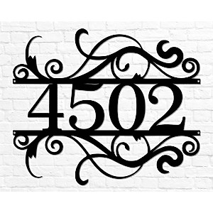 House Number Sign | Metal Address Sign | Address Plaque | Home Number Sign | Custom Address Decor | House Warming Gift | Front Door Sign