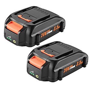 BECDXPal 2 Packs 3.5Ah Replacement for 20V Battery PowerShare Replacement Battery for 20V WA3520 WA3525 WA3575 WG890 WG891 Compatible with wa3525 Batteries 20V