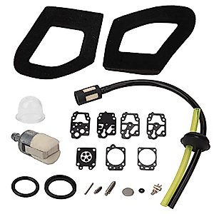 Garden Tool Carburetor Filter, Replacement Part Rubber Paper Easy Installation Air Filter Kit GX35 for Lawn Mower