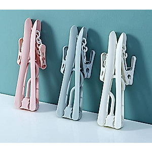 WOIWO 8 PCS Portable Folding Clothes Hanger Creative Travel Easy to Carry Clothes Hanger for Adults and Children