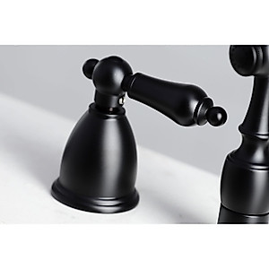 Kingston Brass KB1799ALBS Heritage 8-Inch Centerset Kitchen Faucet, Brushed Nickel and Polished Brass