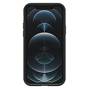 OtterBox iPhone 12 and 12 Pro Case, Symmetry Series+, Ultra-Sleek, Snaps to MagSafe, Raised Edges Protect Camera & Screen - Black