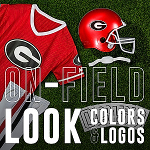 Franklin Sports NCAA Georgia Bulldogs Kids College Football Uniform Set - Youth Uniform Set - Includes Jersey, Helmet, Pants - Youth Medium