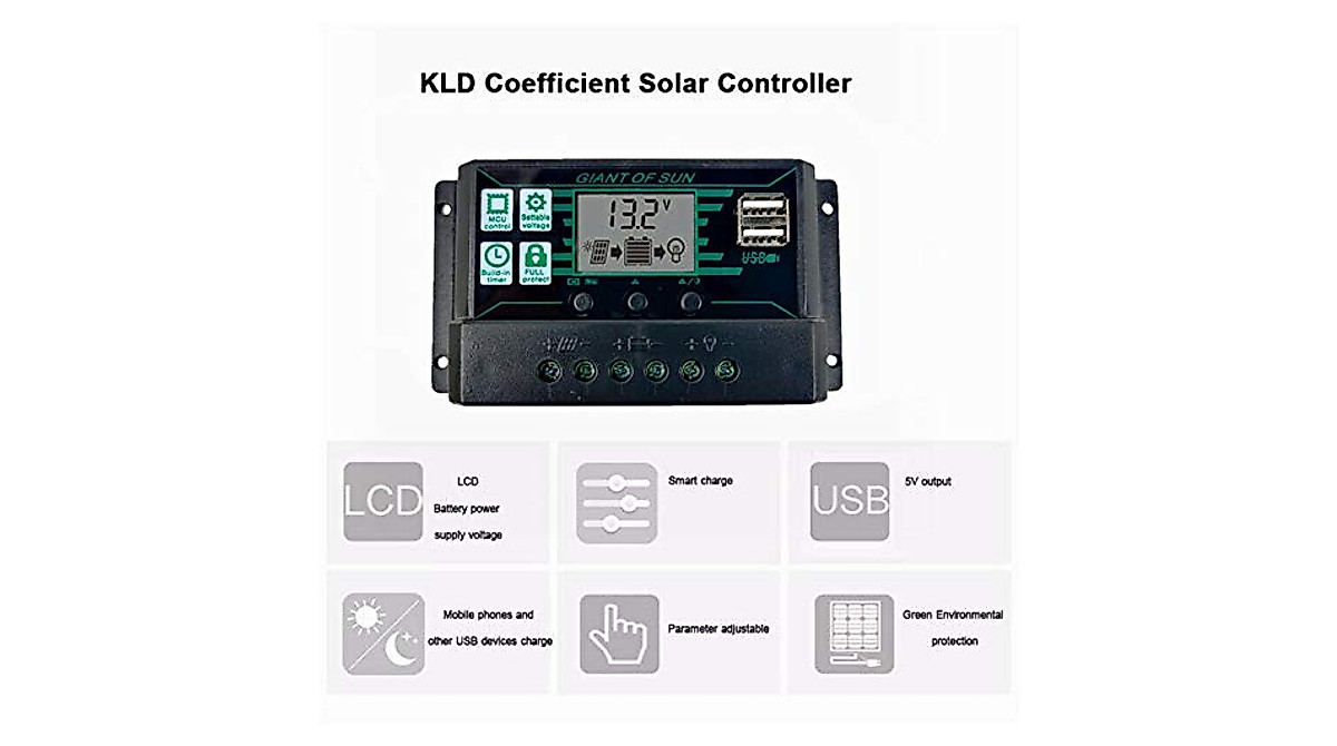 Fauge 200W Solar Panel Kit with 50A Controller for RV and Marine