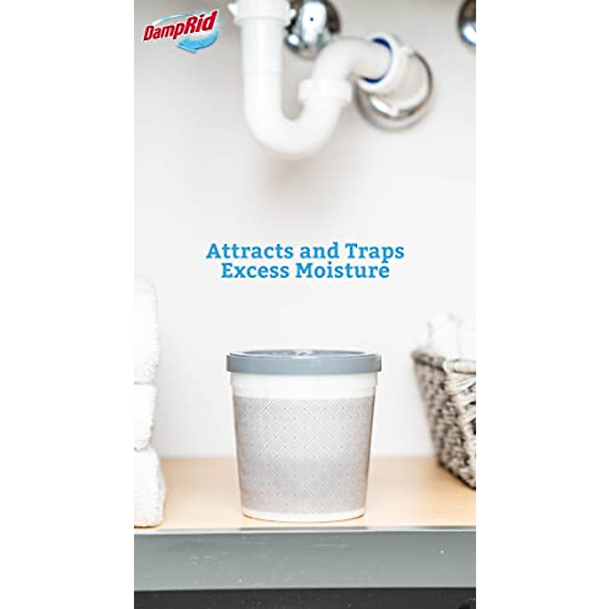 DampRid Refillable Moisture Absorber, 11 oz., 6-Pack – Fresh Scent Moisture Absorbers, 10% More Absorbing Power*, Eliminates Musty Odors for Fresher, Cleaner Air