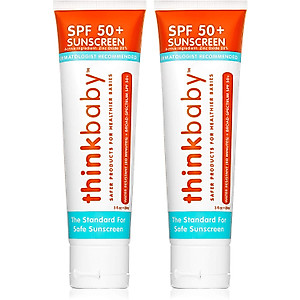 Thinkbaby - SPF 50+ Braod Spectrum Organic Sunscreen - 3 oz - 2 pack