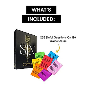 Truth or Drink: SIN Edition by Cut – Reveal Your Guilty Pleasures with 250+ Devilish Questions Inspired by The Seven Deadly Sins (Stand-Alone or Expansion Pack)